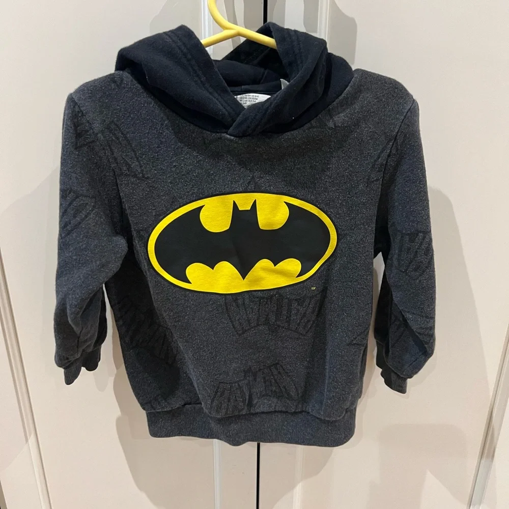 H&M | Shirts & Tops | Hm Batman Logo Hoodie 34t | Poshmark